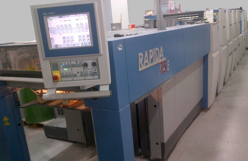 5 color Used KBA Rapida 75 e-5 SW2+L year 2011 | PressCity