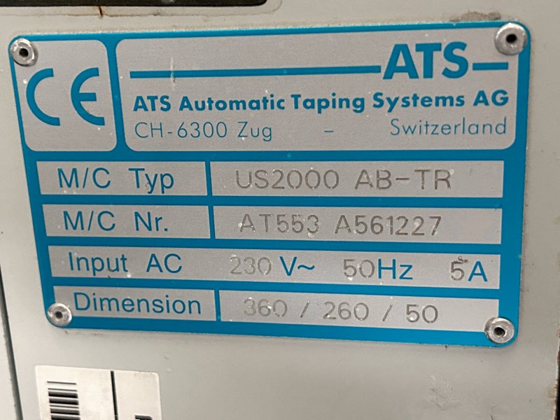 Used ATS Tanner US 2000 AB-TR Transit automatic banding machine | PressCity