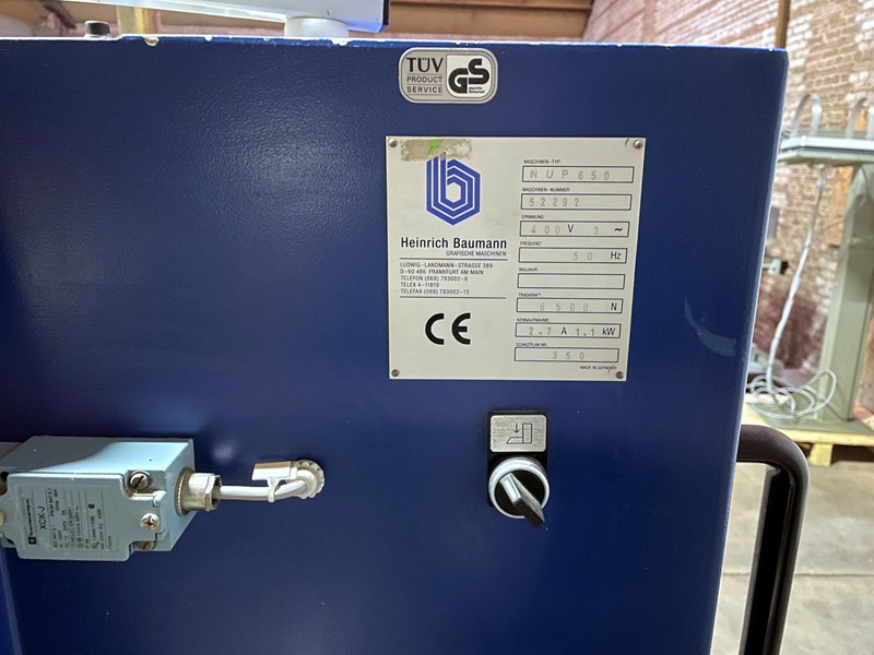 Utilisé Baumann NUP 650 paper stack lift | PressCity