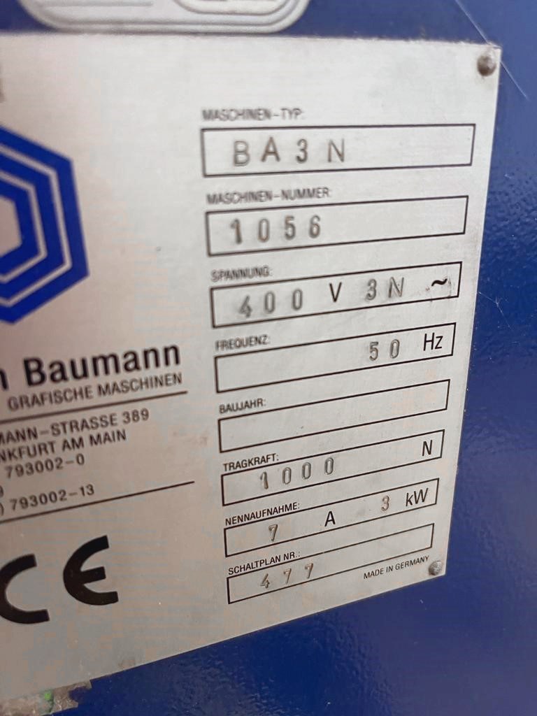 Used Baumann BA 3 N unloader year 2000 | PressCity