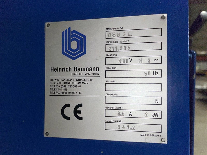 Used Baumann BSB 3 L jogger with weighting system | PressCity