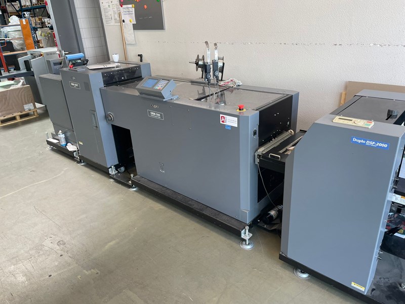 Used Duplo DBM-500 dynamic booklet maker with square spine finish year ...
