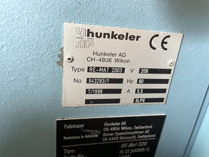 Used Hunkeler Re-Mat 2003 index cutter year 1998 | PressCity