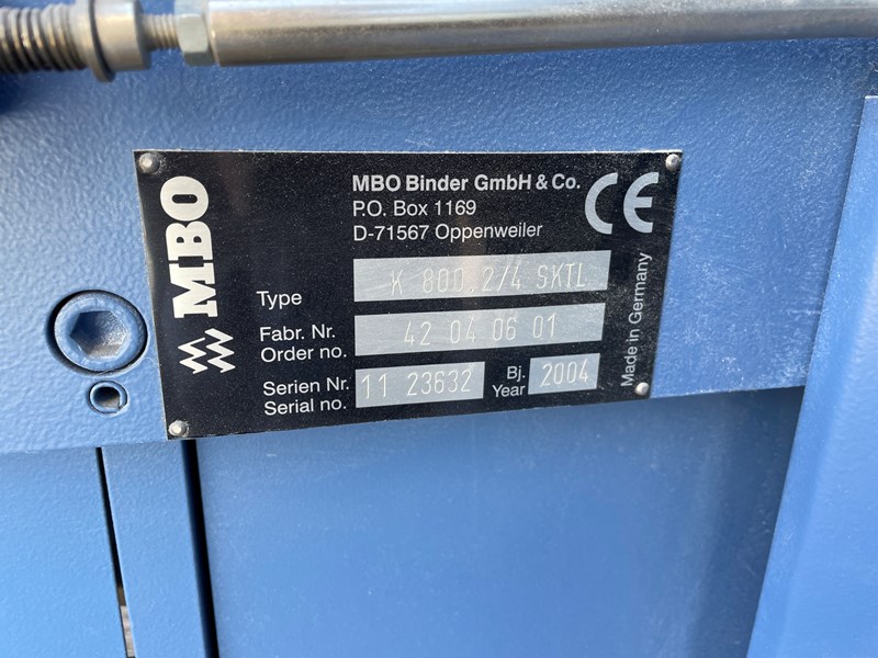 Used MBO K 800.2/4 SKTL folding machine year 2004 | PressCity