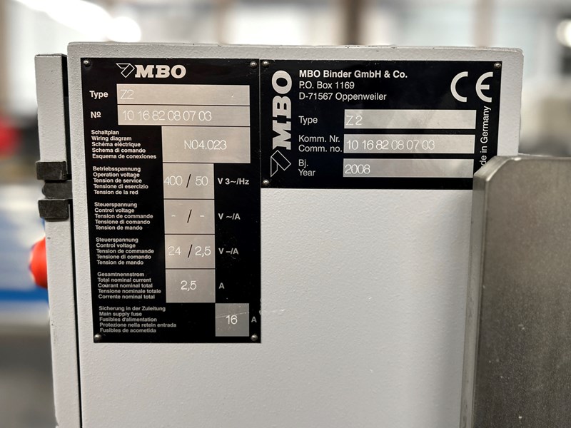 Used MBO Z2 knife folding unit year 2008 | PressCity