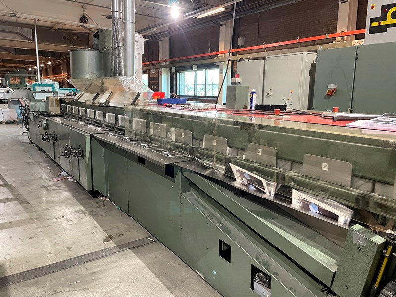 Used Müller Martini NB 3 SFC-18 Normbinder perfect binding line year ...