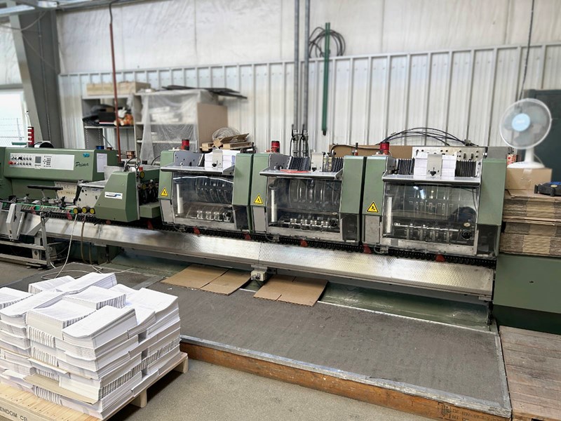 Used Müller Martini Prima saddle stitcher year 1999 | PressCity