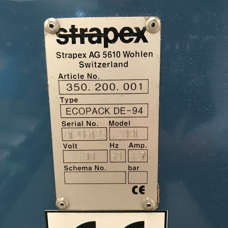 Used Strapex Ecopack strapping machine year 2001 | PressCity