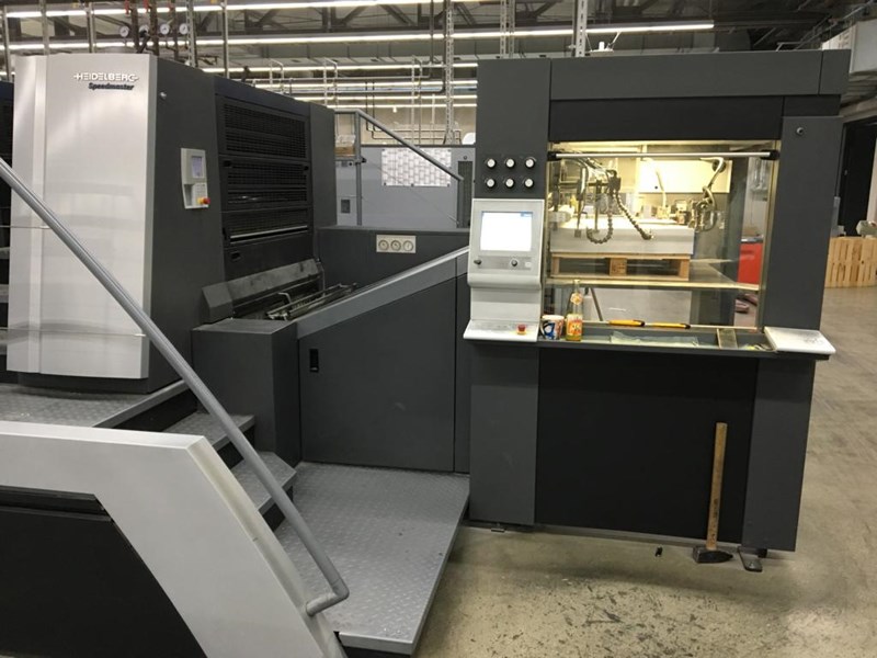10 color Used Heidelberg Speedmaster XL 106 5+LYY P 5+LX year 2012 ...