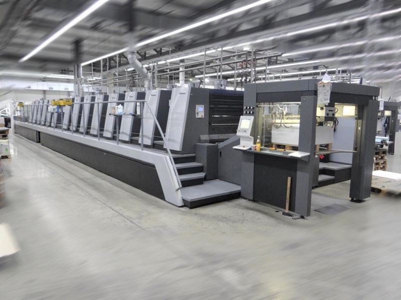 10 color Used Heidelberg Speedmaster XL 106 5+LYY P 5+LX year 2012 ...
