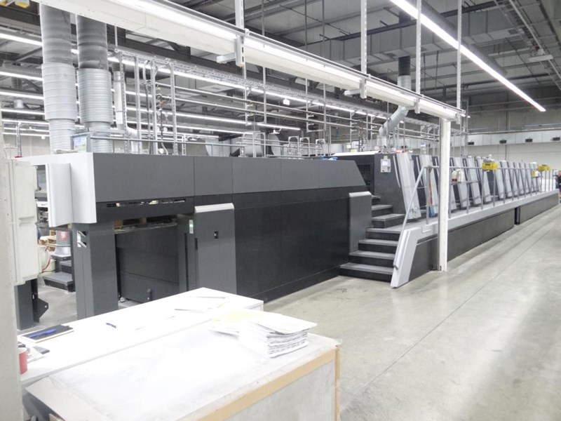 10 color Used Heidelberg Speedmaster XL 106 5+LYY P 5+LX year 2012 ...