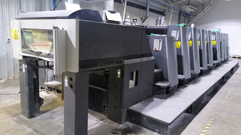 8 color Used Heidelberg Speedmaster XL 75-8-P + L (F) year 2008 | PressCity