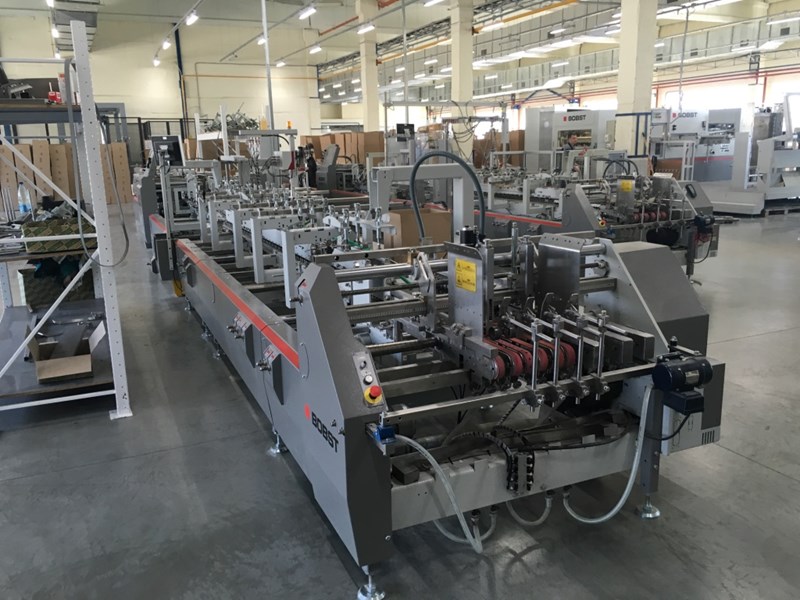 Used BOBST EXPERTFOLD 110 A2 CS Gluer GT handypack G7 and HHS year 2014 ...