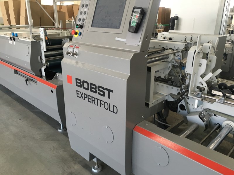 Used BOBST EXPERTFOLD 110 A2 CS Gluer GT handypack G7 and HHS year 2014 ...