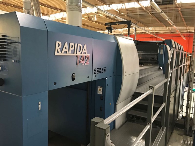 5 color Used KBA Rapida 142-5+L-CX-ALV3 year 2010 | PressCity