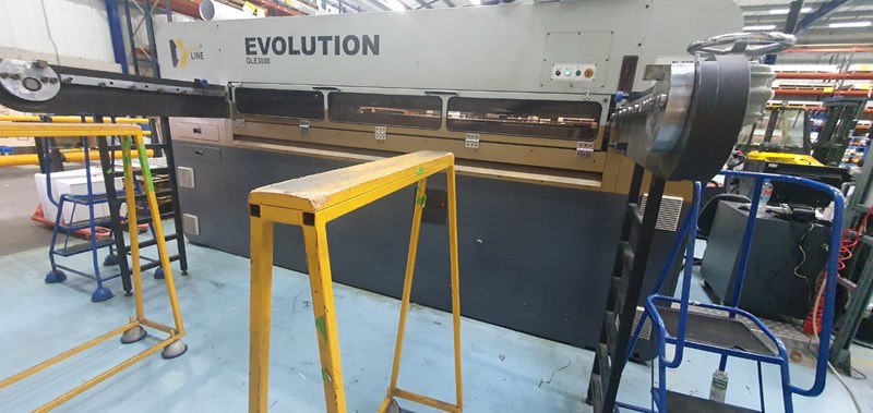 Evolution GLE 3000 3 Meter Wide Large Format Automatic Die Cutter ...