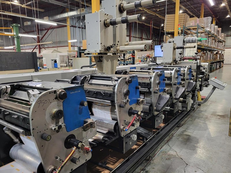 Gallus ECS 340 Servo Flexo Label Press | Care Graphic Machinery Ltd