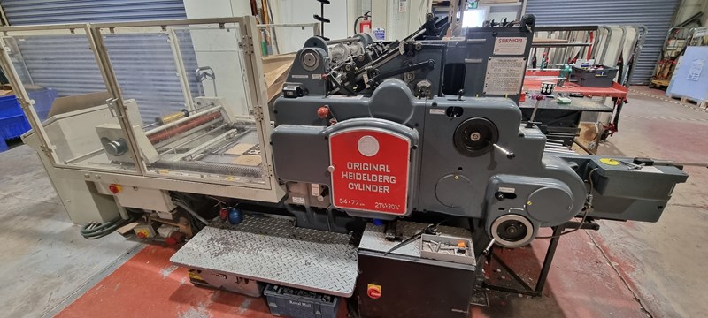 Heidelberg SB Cylinder Hot Foiling | Care Graphic Machinery Ltd
