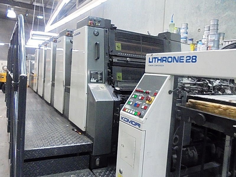 5 color Used Komori Lithrone L528 year 2002 | PressCity