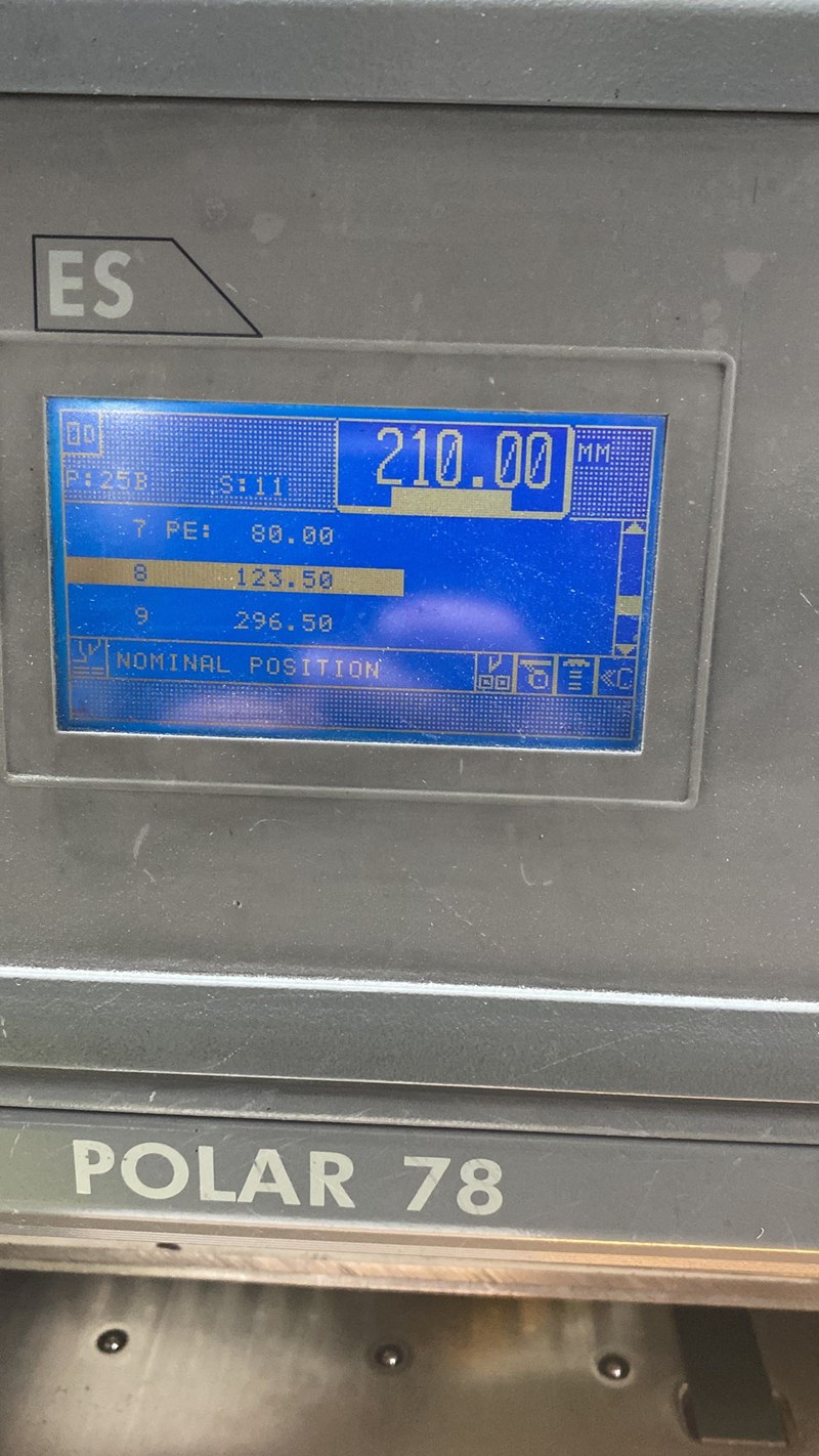 Used Polar 78 ES Guillotine year 1999 | PressCity
