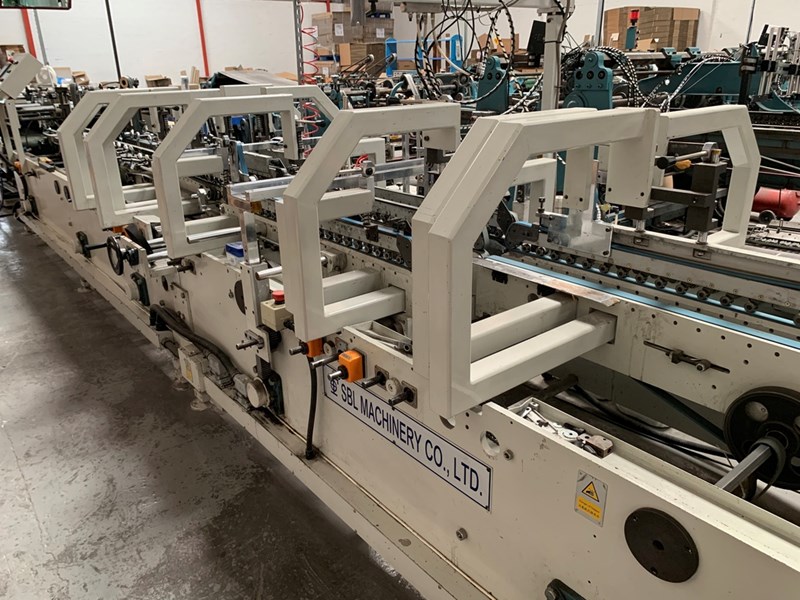 SBL 900 Straight Line Crashlock Carton Gluer | Care Graphic Machinery Ltd
