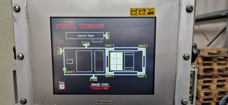 Starfoil Victoria Hot Foil Machine | Care Graphic Machinery Ltd