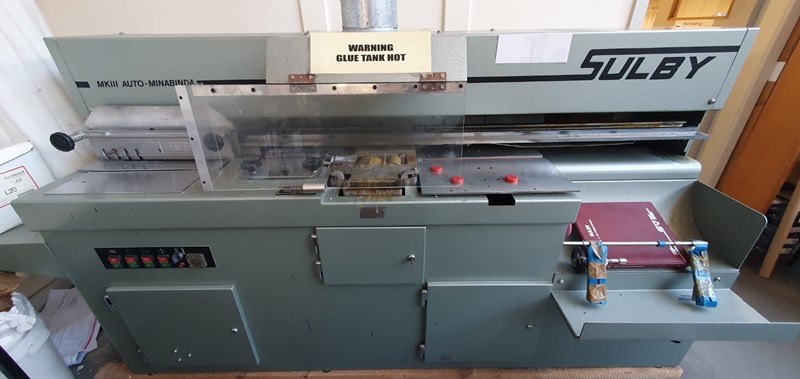 Sulby Auto Minibinda Mk III Perfect Binder | Care Graphic Machinery Ltd