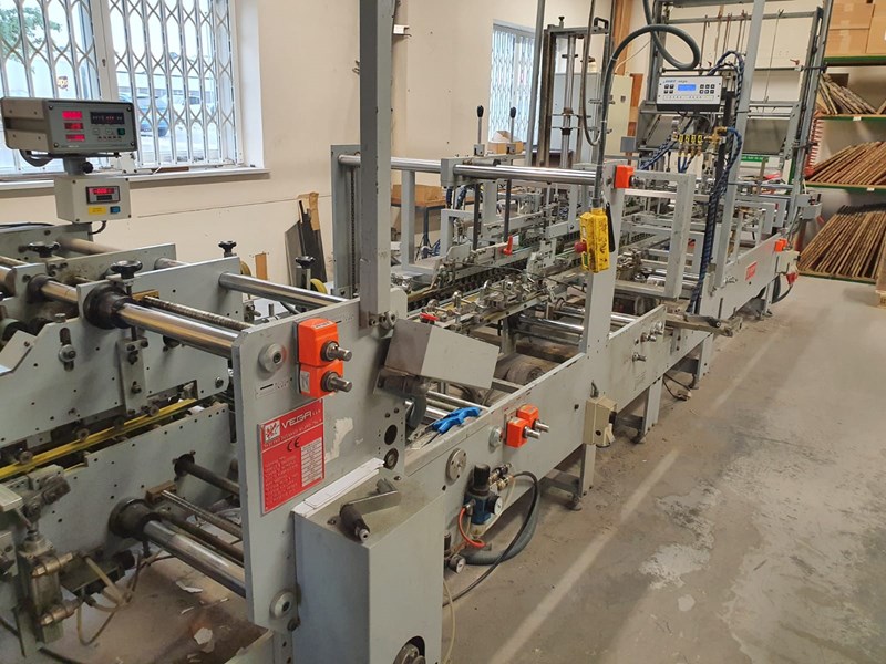 Used Vega 100 S Crashlock 4/6 Corner Carton Gluer year 1999 | PressCity