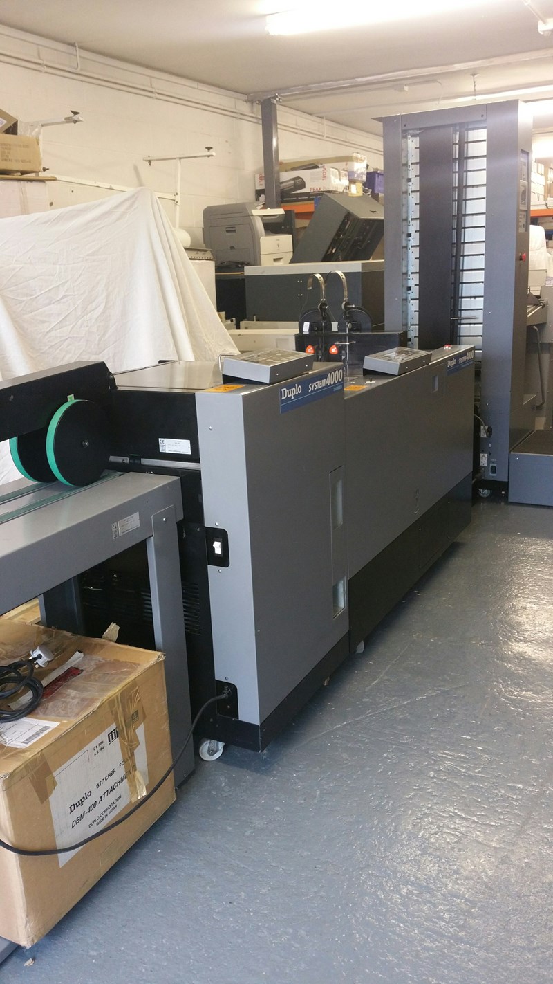 Used Duplo System 5000 Collator with System 4000 Trimmer & Booklet ...