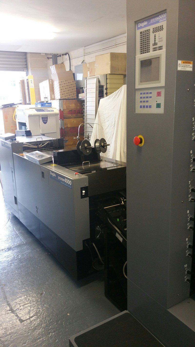 Used Duplo System 5000 Collator with System 4000 Trimmer & Booklet ...