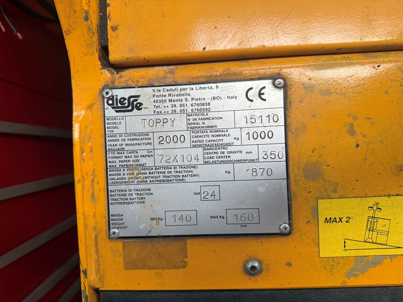 Used Toppy 72x104 year 2000 | PressCity