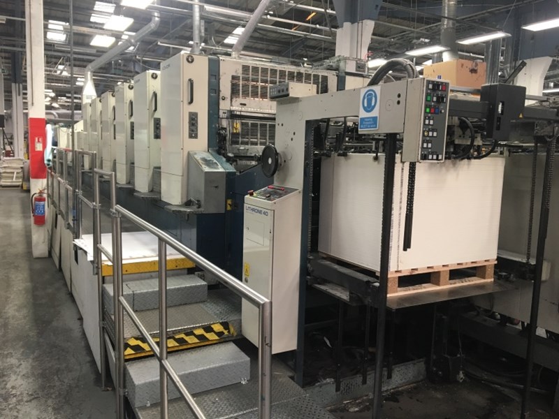 6 color Used Komori Lithrone L 640 Double Coater year 1998 | PressCity