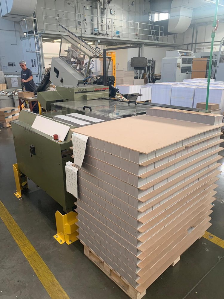 Used Blumer Blumer Atlas 110 Label punching line year 1993 | PressCity