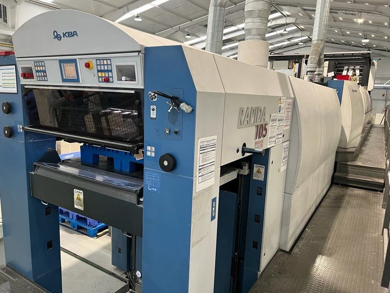 8 color Used KBA Rapida 105 SIS-8+LTTL CX ALV2 HYBRID year 2006 | PressCity