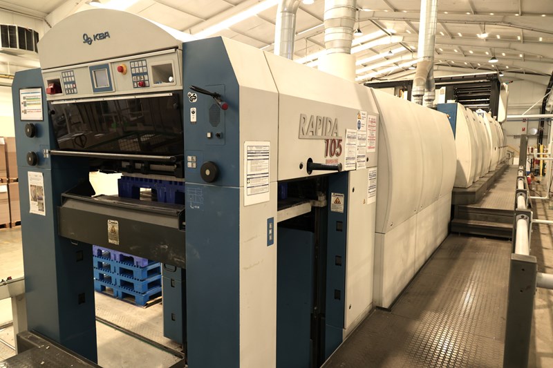 8 color Used KBA Rapida 105 SIS-8+LTTL CX ALV2 HYBRID year 2006 | PressCity