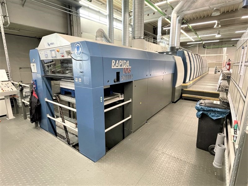 7 color Used KBA Rapida 106 HS SIS SPC-7+LTTL CX ALV2 HYBRID year 2014 ...