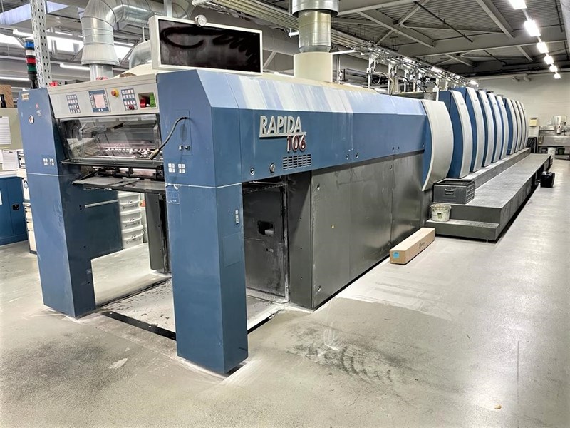 8 color Used KBA Rapida 106 SIS SPC-8+L ALV2 SW4 year 2010 | PressCity