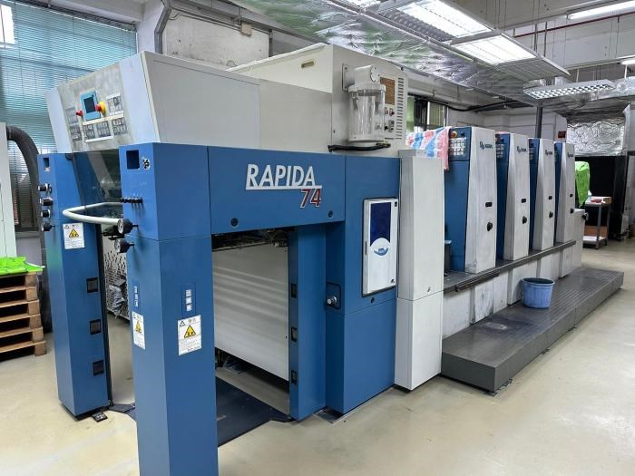 4 color Used KBA Rapida RA74 4 CX PWHA year 2005 | PressCity