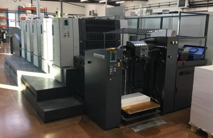 4 color Used MAN Roland R504+LV HiPrint (US Format) year 2011 | PressCity