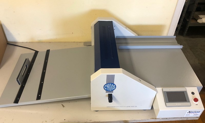 Used Cyklos GPM 450 SA semi automatic creasing machine year 2018 ...