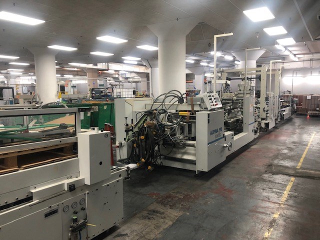 Used Bobst Alpina A3 110 Matic folder gluer capable of straightline ...