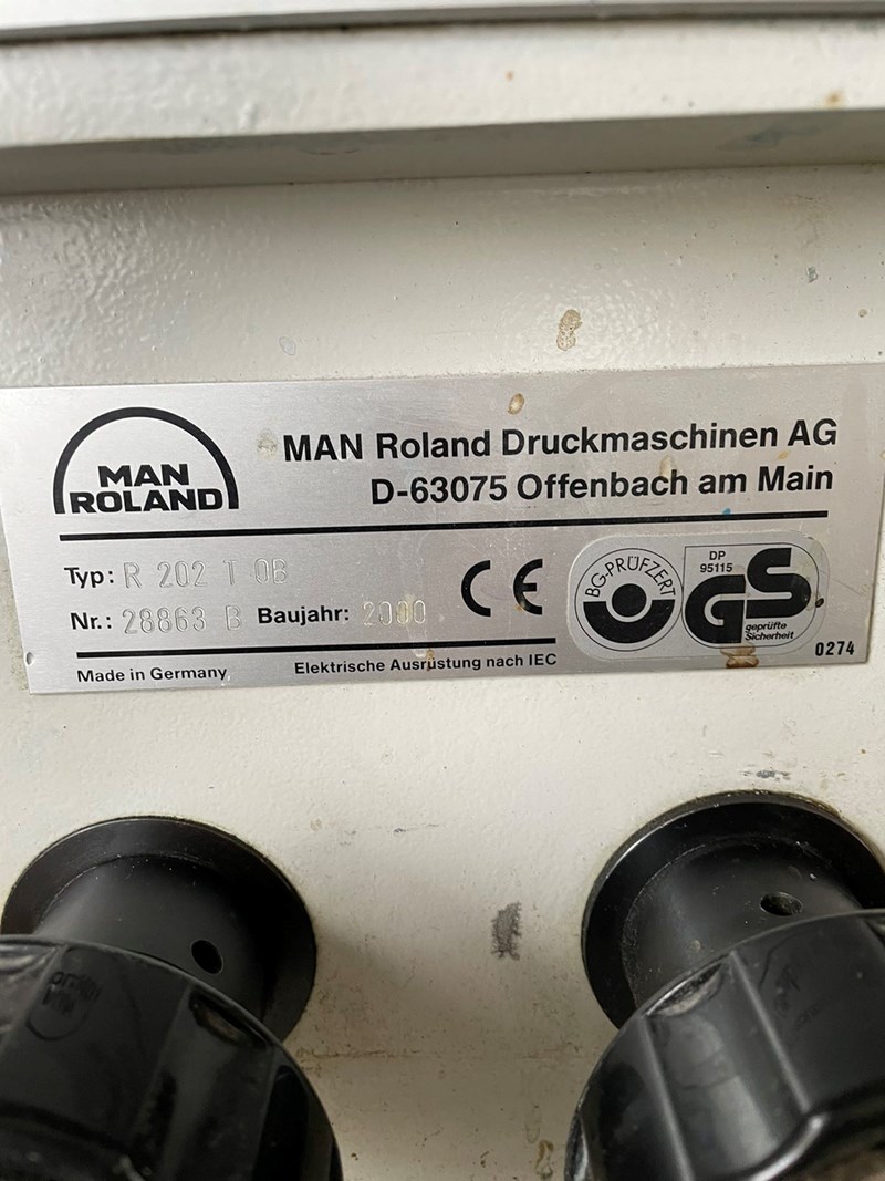 2 color Used Manroland 202T OB year 2000 | PressCity
