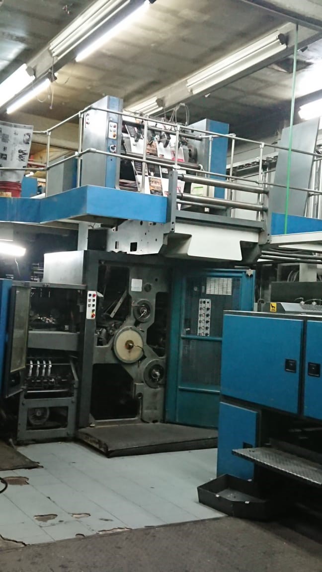 Used Heidelberg Harris M600 B-24 Web Press 4 units cut off 22 3/4" JF50 ...