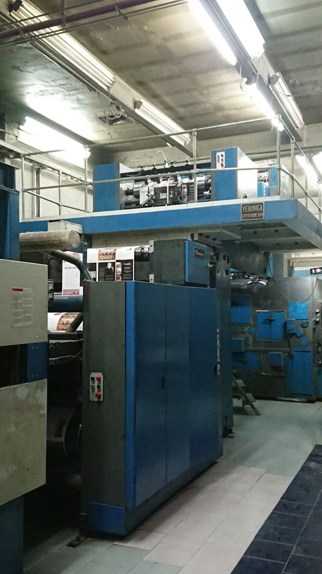 Used Heidelberg Harris M600 B-24 Web Press 4 units cut off 22 3/4" JF50 ...