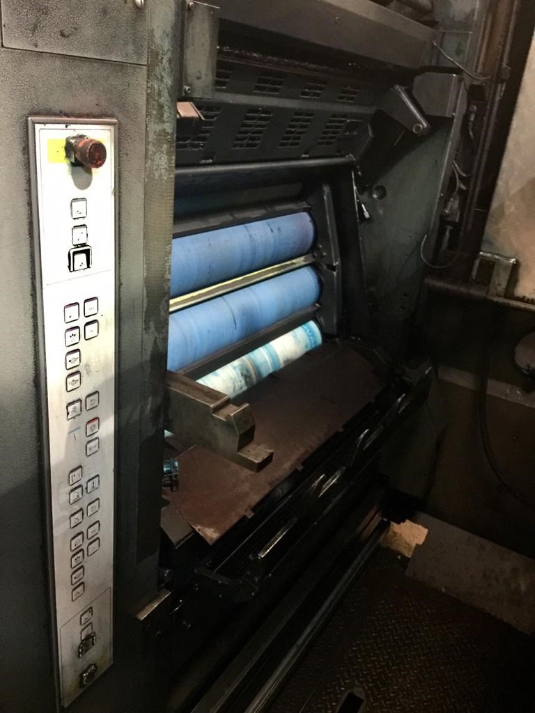 Used Heidelberg M600 5 Units; 22 3/4" Cutoff - JF44 Folder 1 Web Press ...