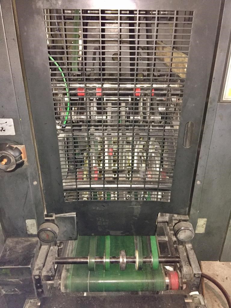 Used Heidelberg M600 5 Units; 22 3/4" Cutoff - JF44 Folder 1 Web Press ...