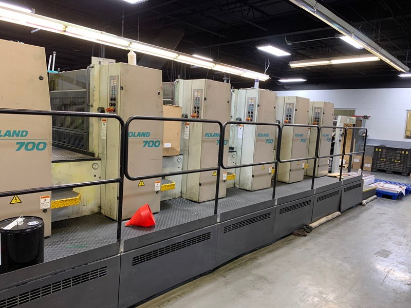 6 color Used Manroland R706+L (6) Color Press | PressCity