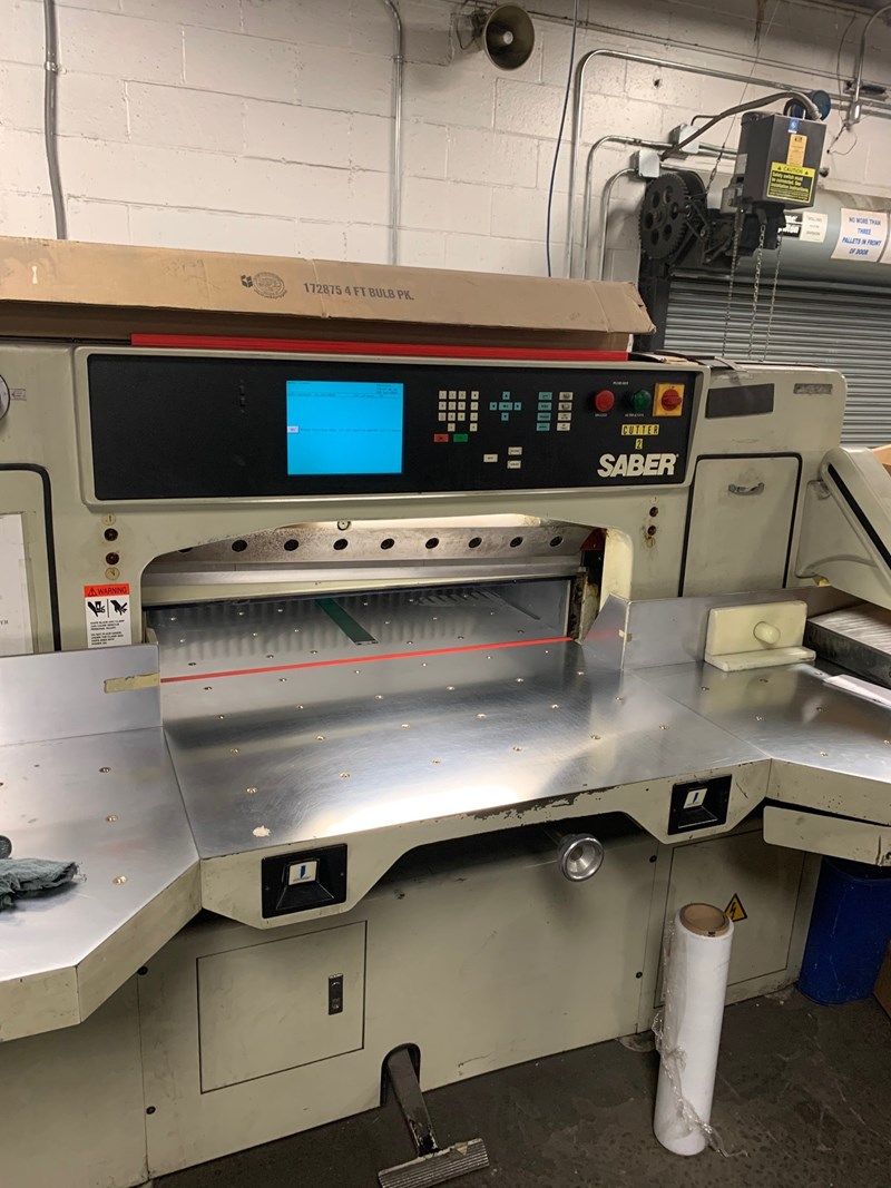 Used Saber S 95 37 High Speed Paper Cutter PressCity used-saber-s-95-37-high-speed-paper-cutter-presscity