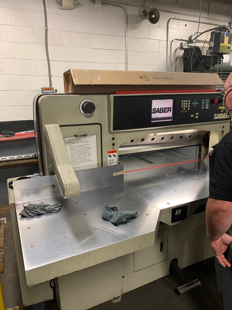 Used Saber S-95 37" High Speed Paper Cutter | PressCity