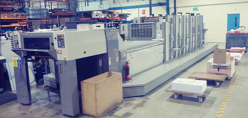 5 color Used Sakurai OL580SD Five Colour Plus Coater LED UV year 2012 ...